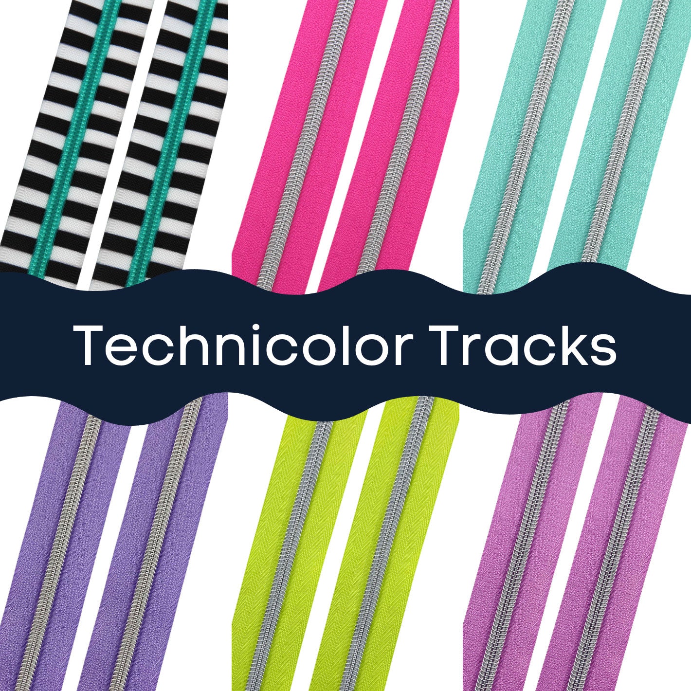 Technicolor Tracks - Zipper Tape Bundle – Zipper Valley