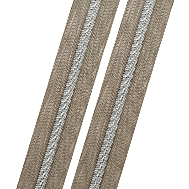 Beige & Brown Zippers – Zipper Valley