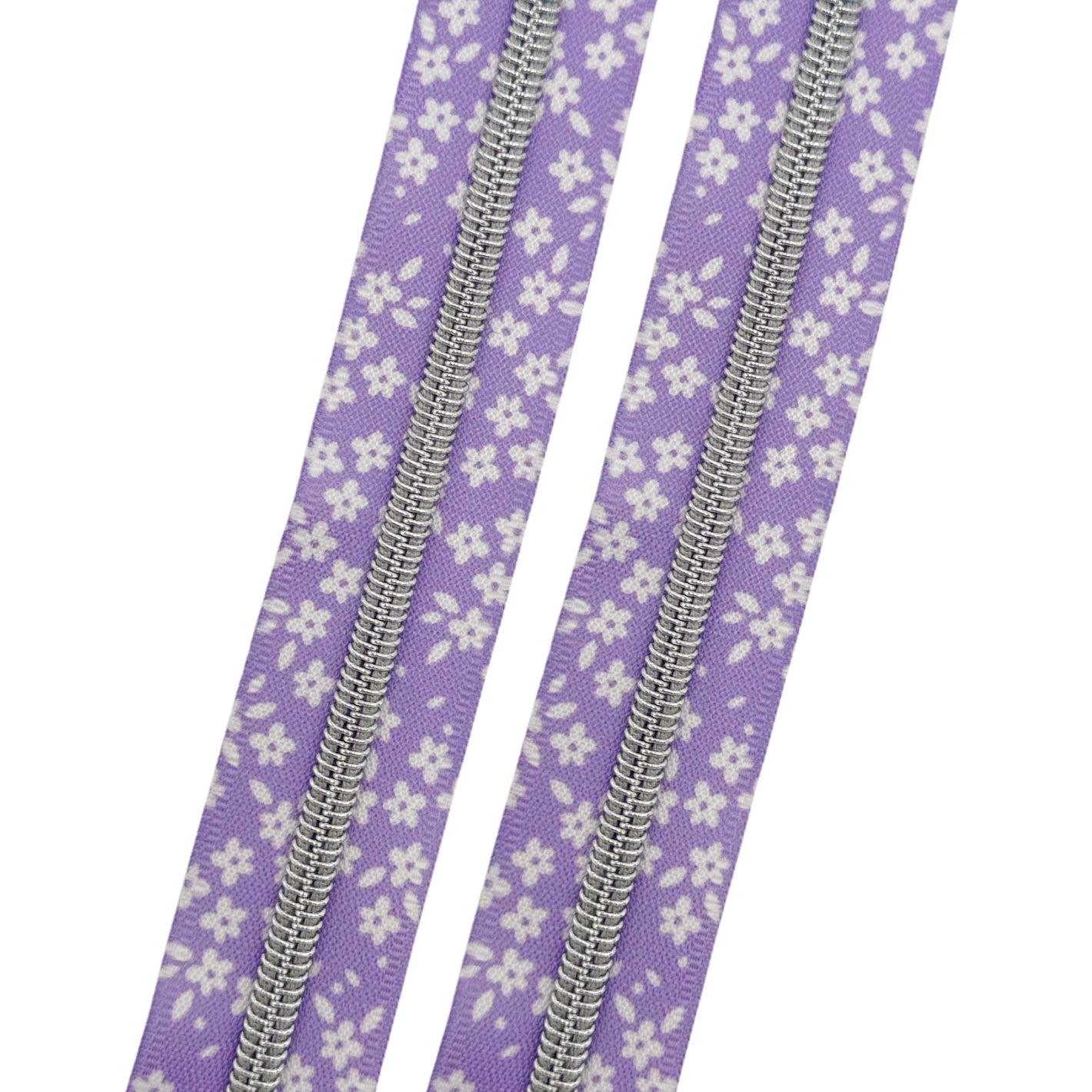 Lavender Field - #5 Silver Nylon Coil Zipper Tape – Zipper Valley