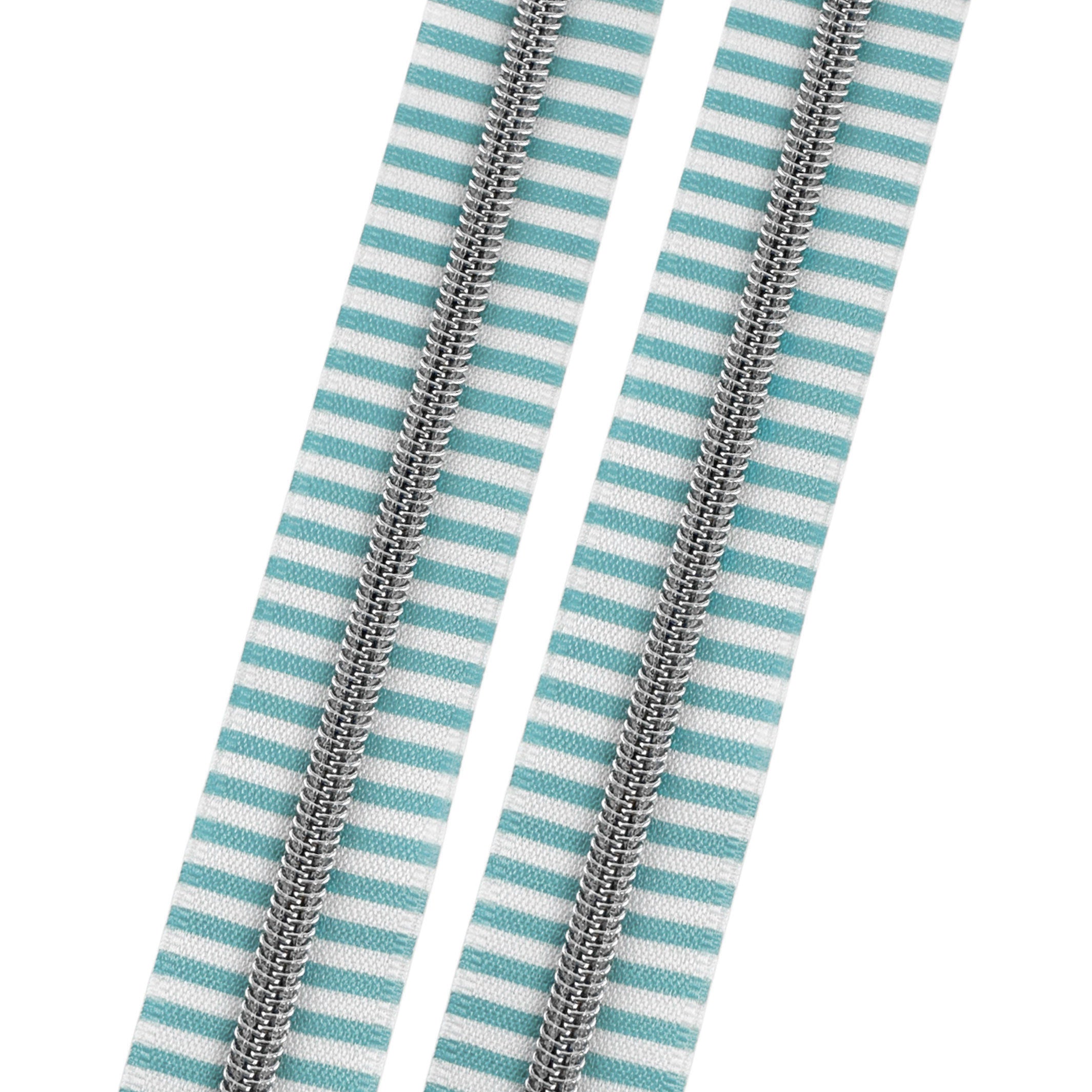 Shoreline - #5 Silver Nylon Coil Zipper Tape – Zipper Valley