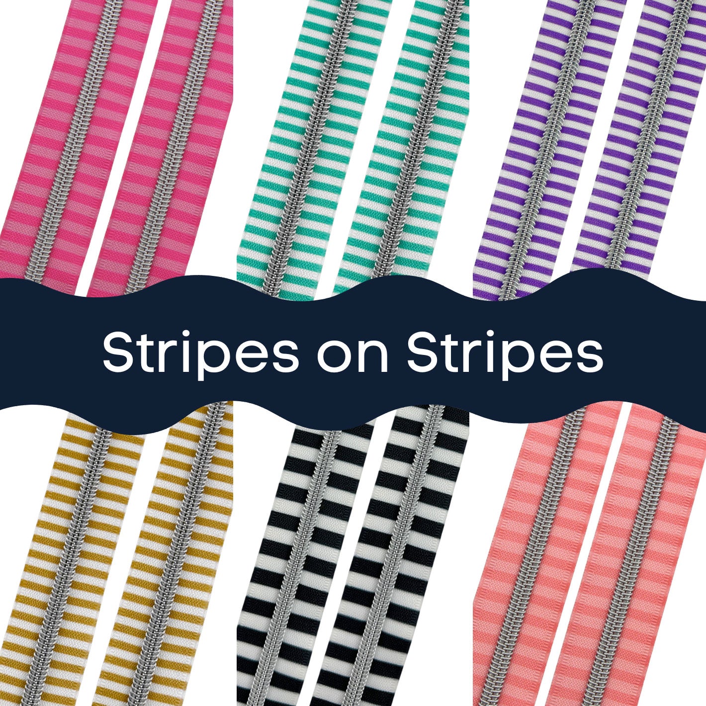 Stripes on Stripes - Zipper Tape Bundle – Zipper Valley