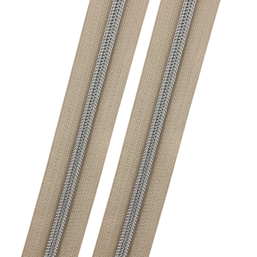 Beige & Brown Zippers – Zipper Valley